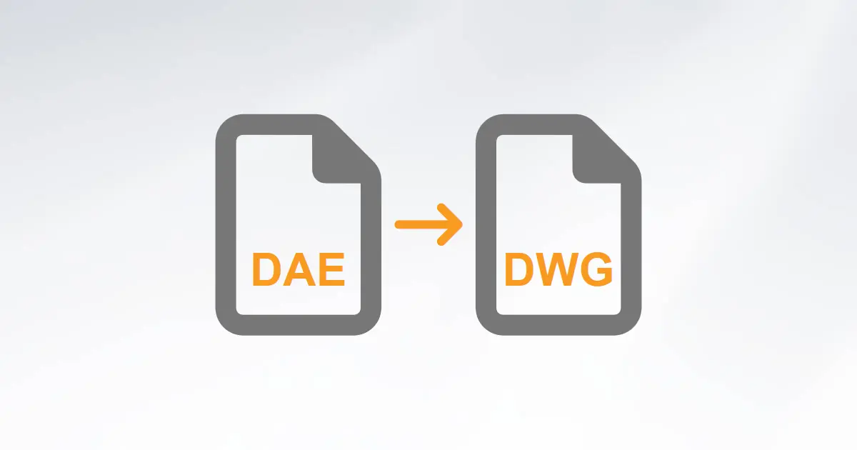 Convert DAE to DWG