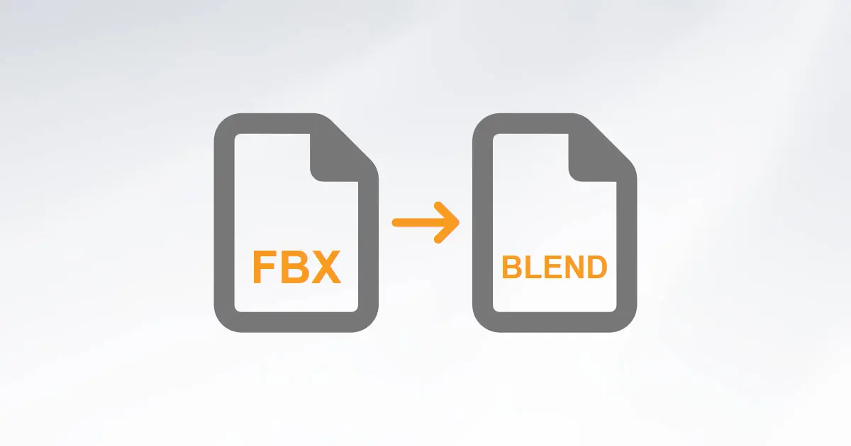 Convert FBX to BLEND
