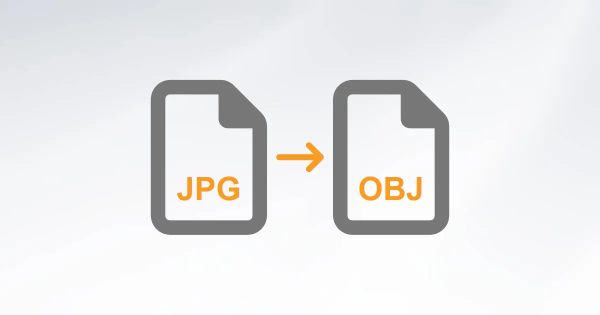 Convert JPEG to OBJ