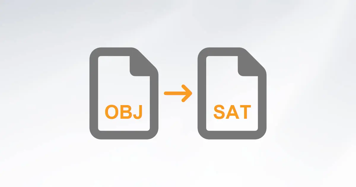 OBJ to SAT Converter: Convert OBJ to ACIS Text File