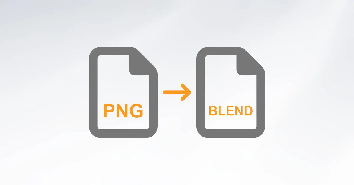 PNG to BLEND Converter: Convert PNG to Blender 3D Project