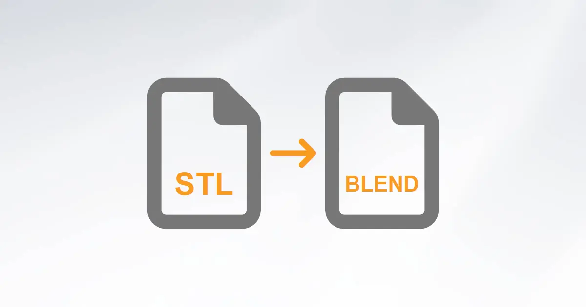 Convert STL to BLEND: STL to Blender 3D Project Converter